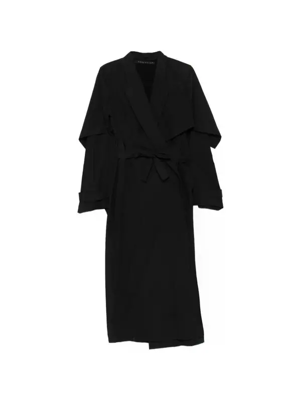 YEHUAFAN Belted Coat