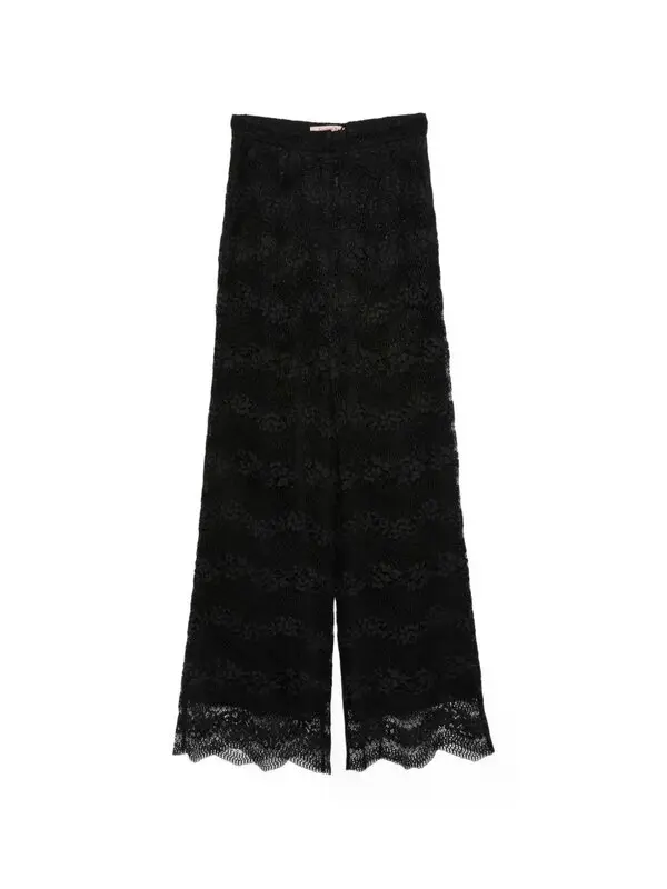 TWINSET Lace Wide Leg Trousers