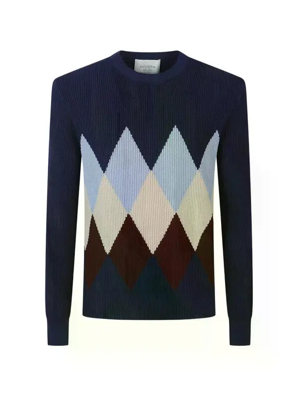 BALLANTYNE Argyle Crew-neck Sweater