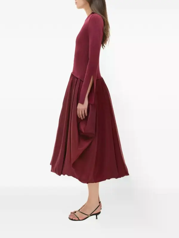 Simkhai Kenlie Panelled Dress - Red
