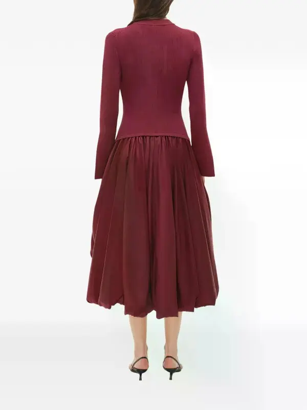 Simkhai Kenlie Panelled Dress - Red