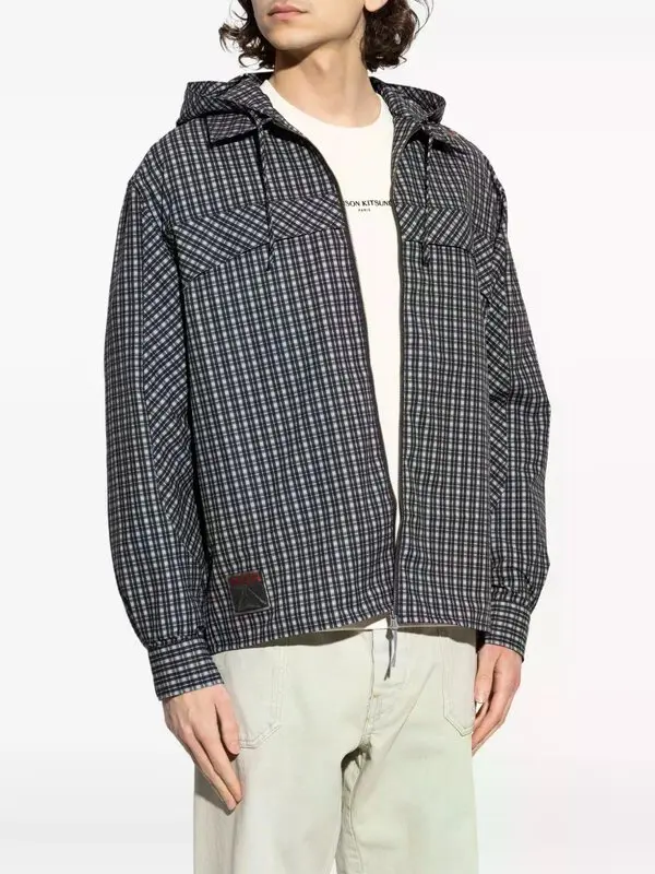 ROA Aair Flowave Hooded Checked Jacket