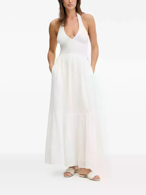 Melissa Odabash Shay Halterneck Maxi Dress - White