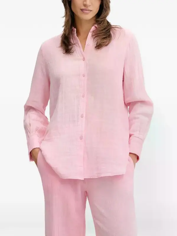 Melissa Odabash Leona Button-up Shirt - Pink