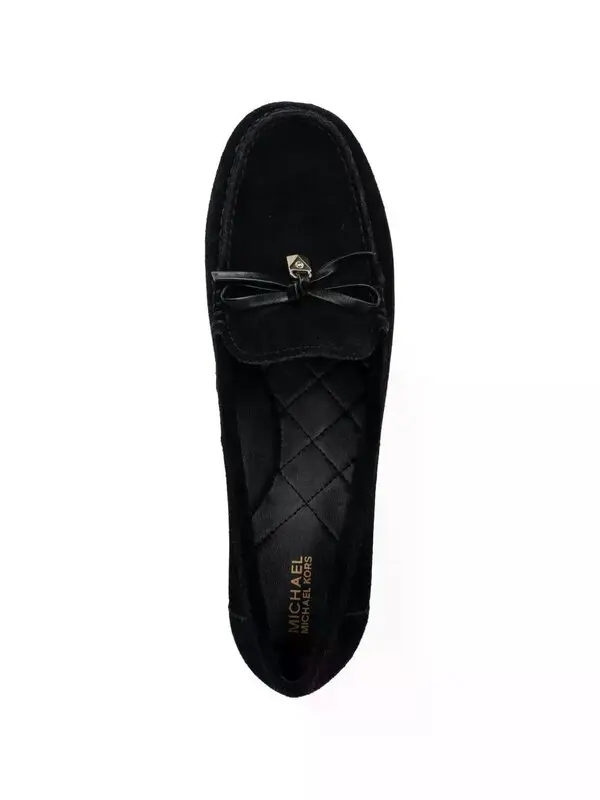 Michael Kors Juliette Bow-detail Loafers - Black