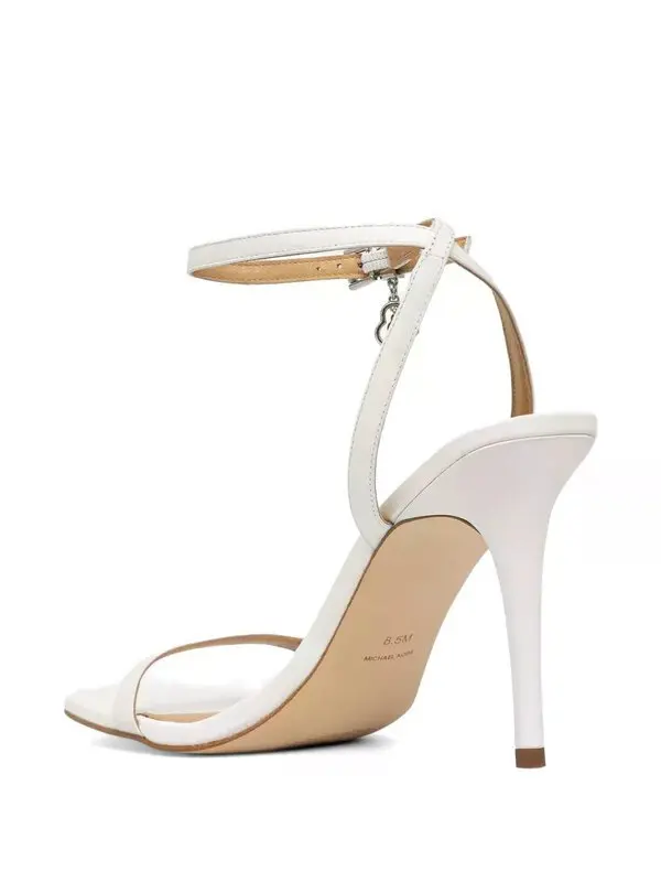 Michael Kors Liana Ankle-strap Charm Sandals - White