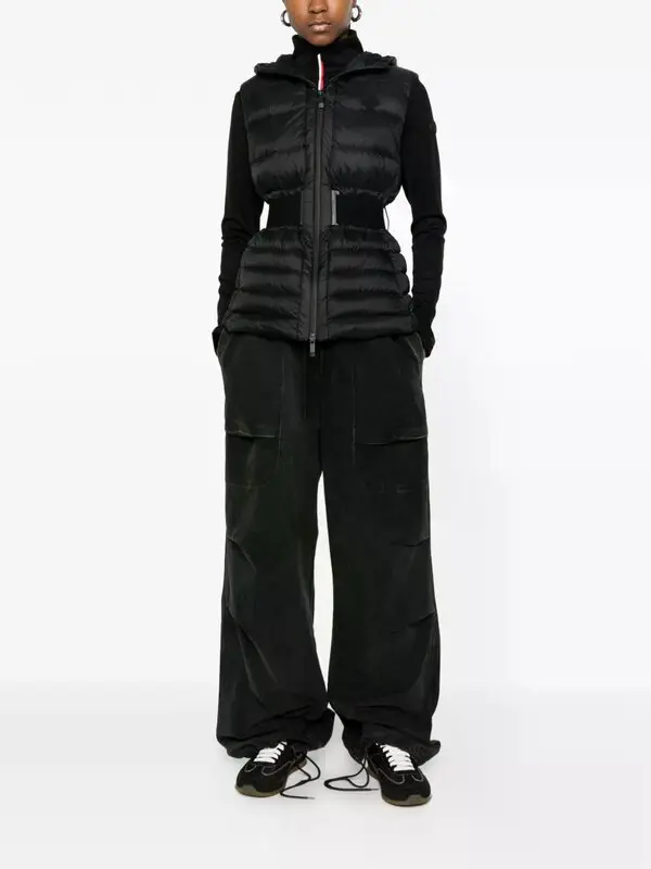 Moncler Panelled Hooded Jacket - Black