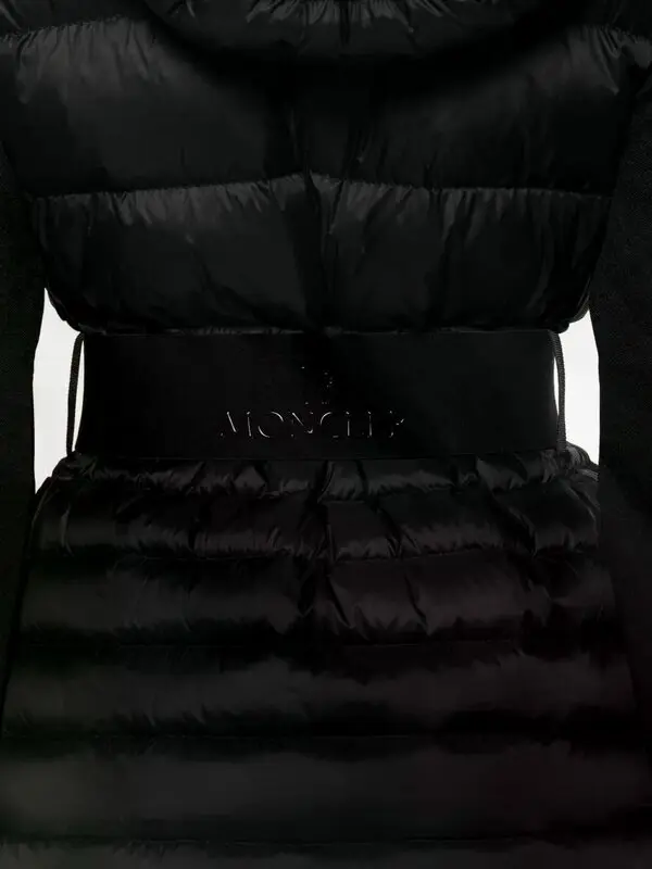 Moncler Panelled Hooded Jacket - Black