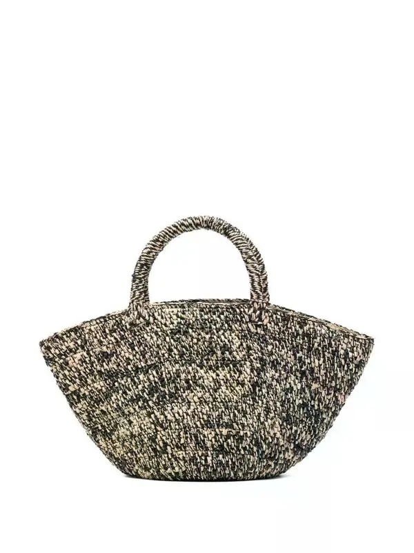 IBELIV Woven Handle Tote Bag - Neutrals