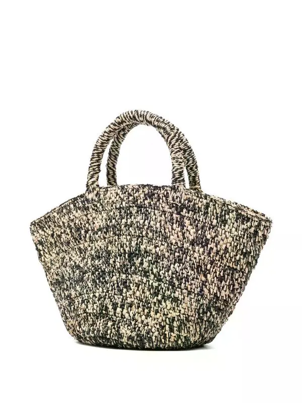 IBELIV Woven Handle Tote Bag - Neutrals