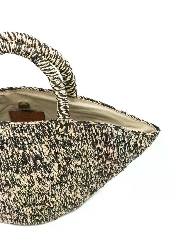 IBELIV Woven Handle Tote Bag - Neutrals