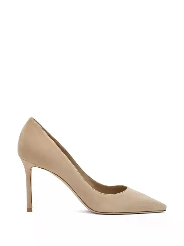 JIMMY CHOO Romy 85mm Suede Pumps - Neutrals
