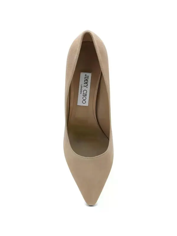 JIMMY CHOO Romy 85mm Suede Pumps - Neutrals
