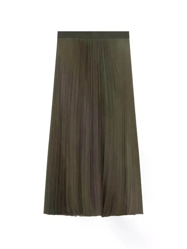 Marella Plissé-pleated Midi Skirt - Brown