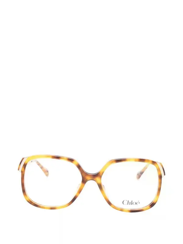 Chloé Geometric-frame Glasses - Brown