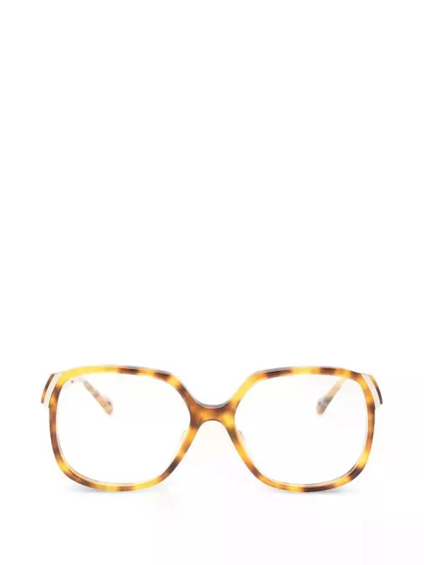 Chloé Geometric-frame Glasses - Brown