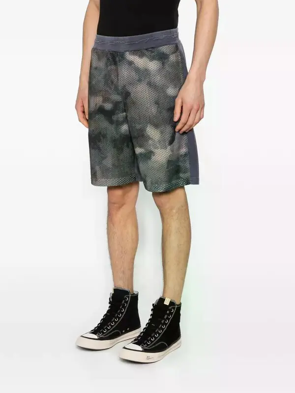 DIESEL® Camouflage Mesh Track Shorts