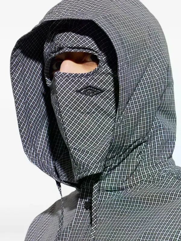 UMBRO Gingham Check Hooded Shirt Jacket