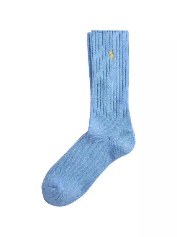 Polo Ralph Lauren Ribbed Signature Pony Socks - Blue