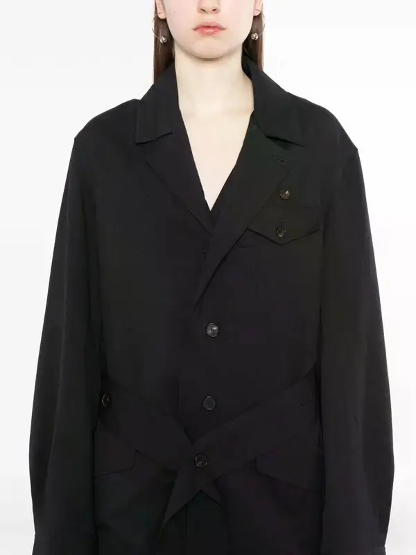 SETCHU Belted Jacket - Blue
