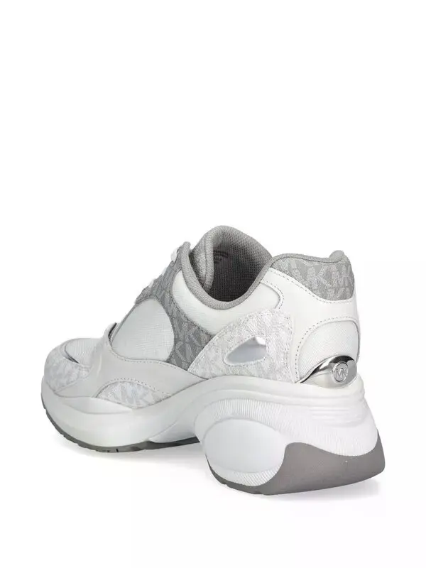 Michael Kors Zuma Logo-pattern Sneakers - White