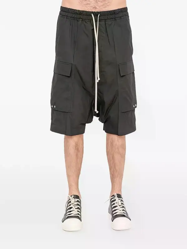 Rick Owens Drawstring-fastening Cargo Shorts - Black