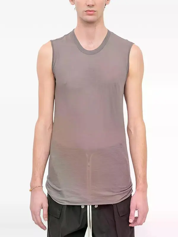 Rick Owens Crew-neck Tank Top - Grey
