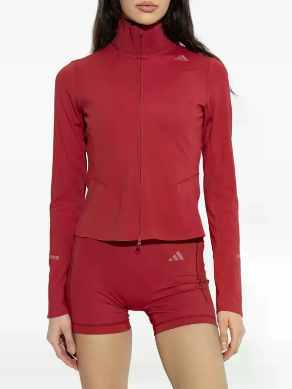 Adidas X Entire Studios Logo Detail Zip Jacket - Red