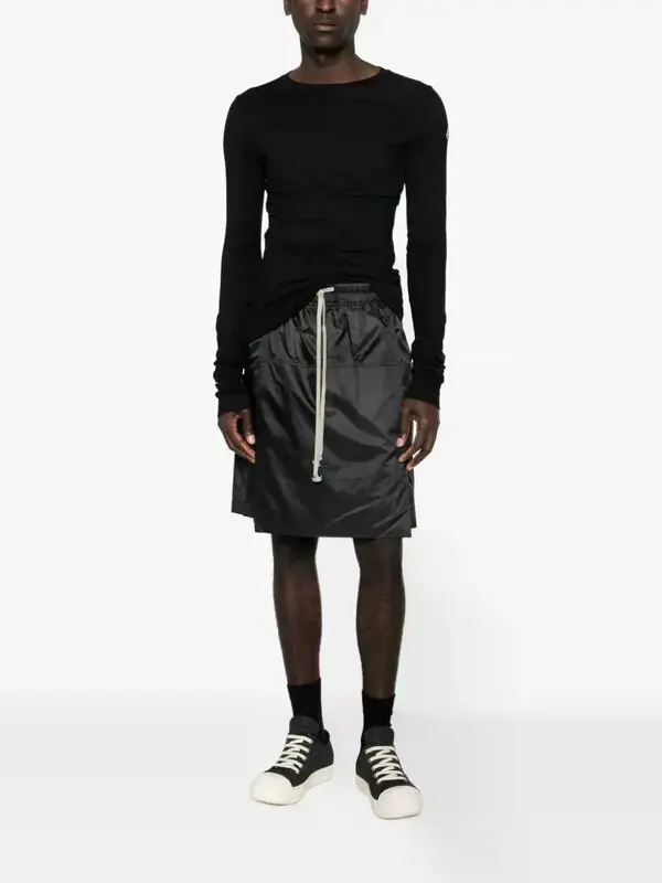MONCLER + RICK OWENS Kilt Shorts - Black