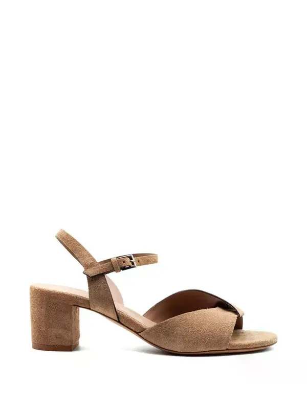 DEL CARLO Suede Ankle-strap Sandals