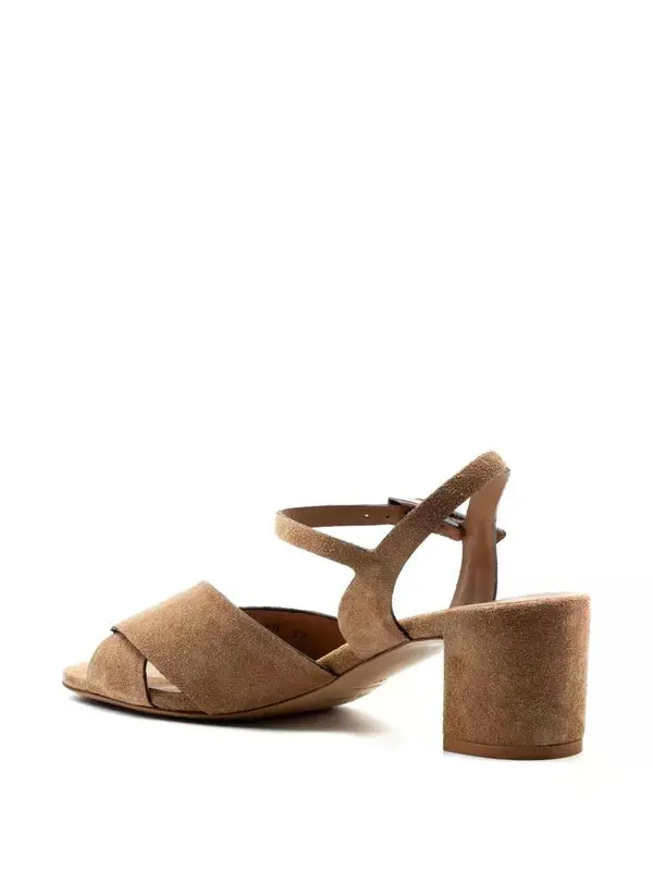 DEL CARLO Suede Ankle-strap Sandals