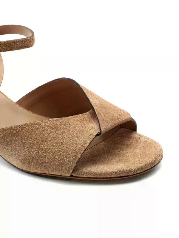 DEL CARLO Suede Ankle-strap Sandals