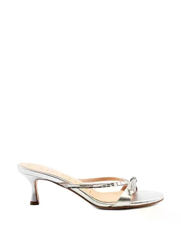 CHANTAL Jewel-appliqué Leather Sandals