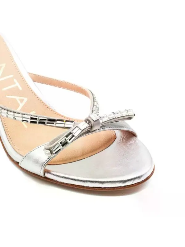 CHANTAL Jewel-appliqué Leather Sandals