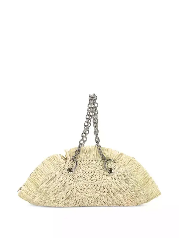 Blumarine Fringed Tote Bag - Neutrals