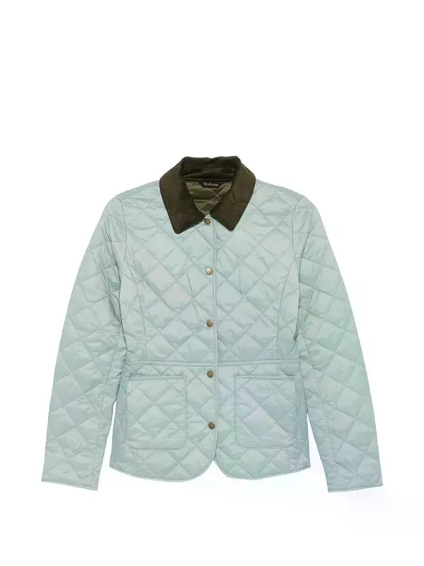 Barbour Quilted Corduroy-collar Jacket - Blue