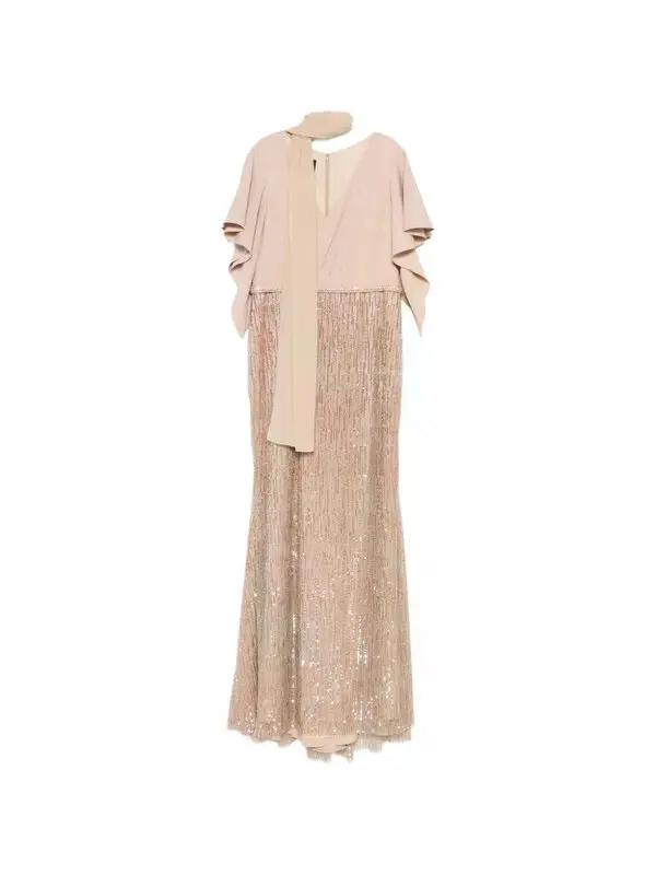 THE COUTURE CLUB Sequinned Scarf Maxi Dress