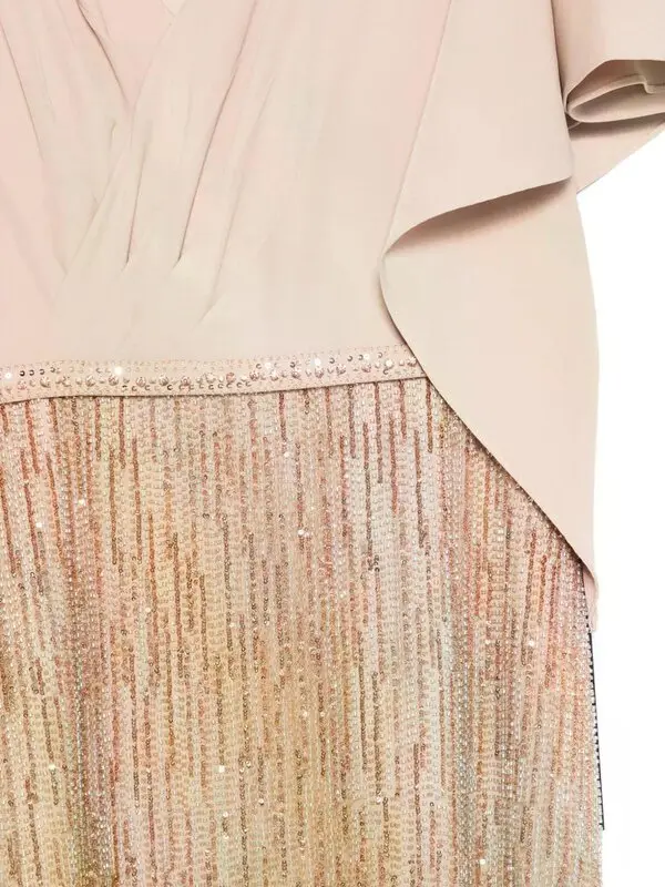 THE COUTURE CLUB Sequinned Scarf Maxi Dress