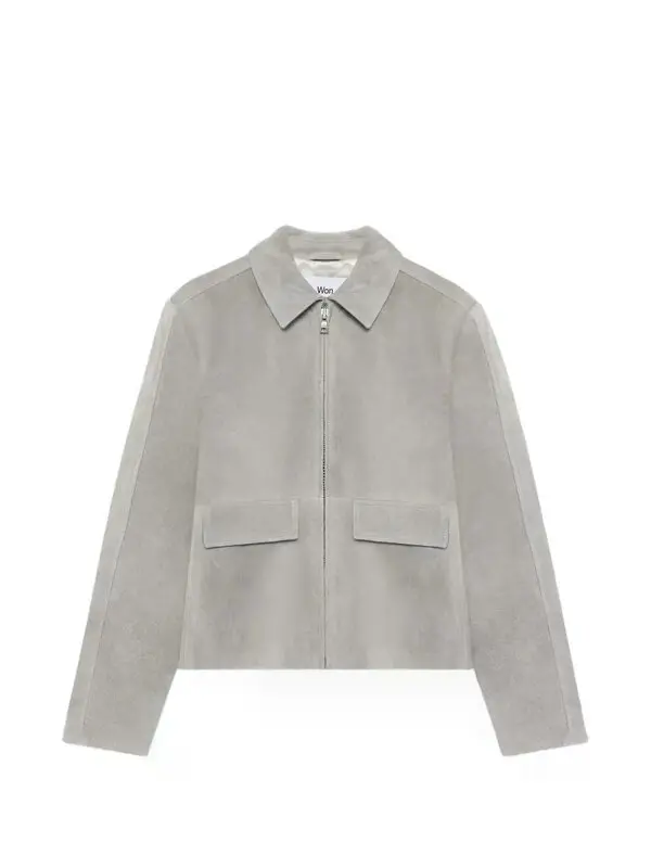 WON HUNDRED Patch-pocket Suede Jacket