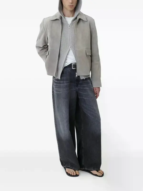 WON HUNDRED Patch-pocket Suede Jacket