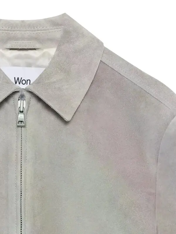 WON HUNDRED Patch-pocket Suede Jacket