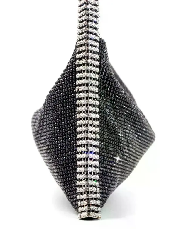 Benedetta Bruzziches La Grande Crystal-embellished Shoulder Bag - Black