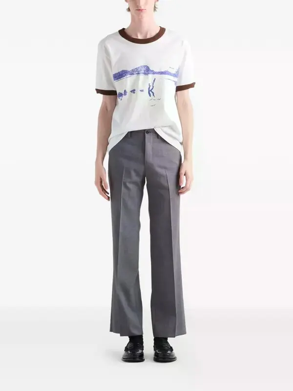 Prada Printed Cotton T-shirt