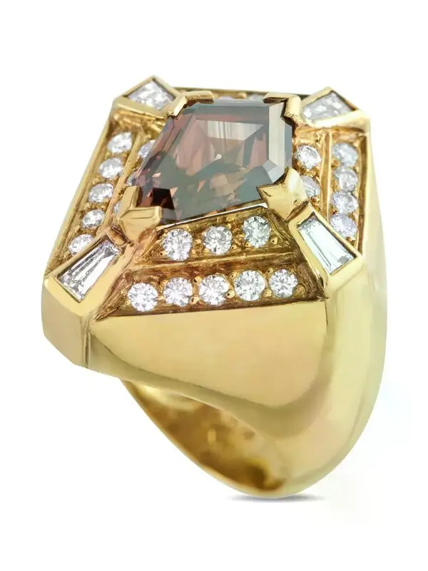 LB EXCLUSIVE Diamond And Yellow Ring - Gold