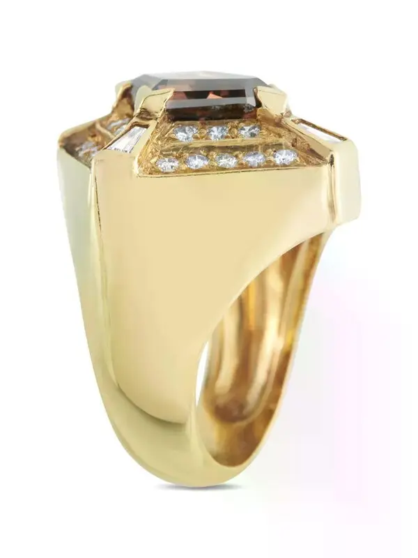 LB EXCLUSIVE 18k Yellow Diamond Kite Embellished Ring