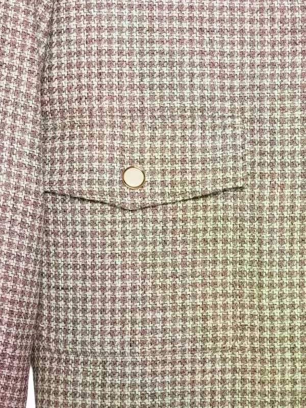 Agnona Houndstooth Pocket Jacket