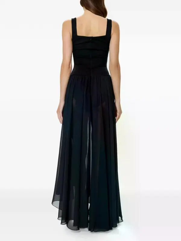 POST MERIDIEM Buttoned Asymmetrical Dress