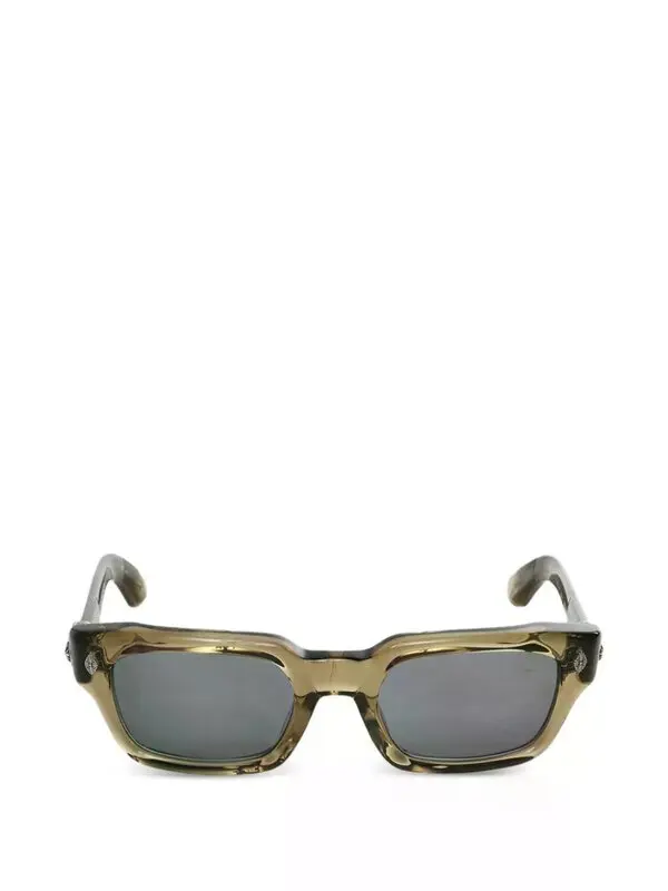 Chrome Hearts Rectangle-frame Sunglasses - Green