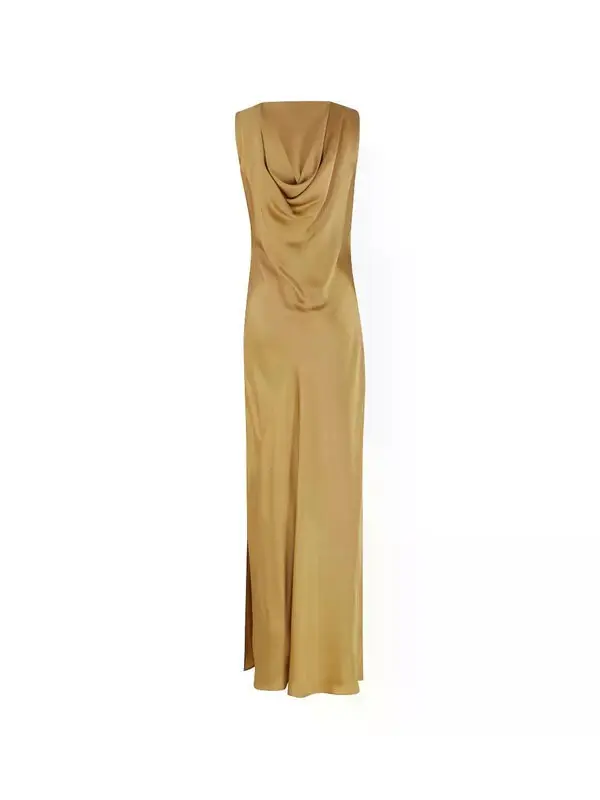 Antonelli Firenze Cowl Neck Maxi Dress - Neutrals