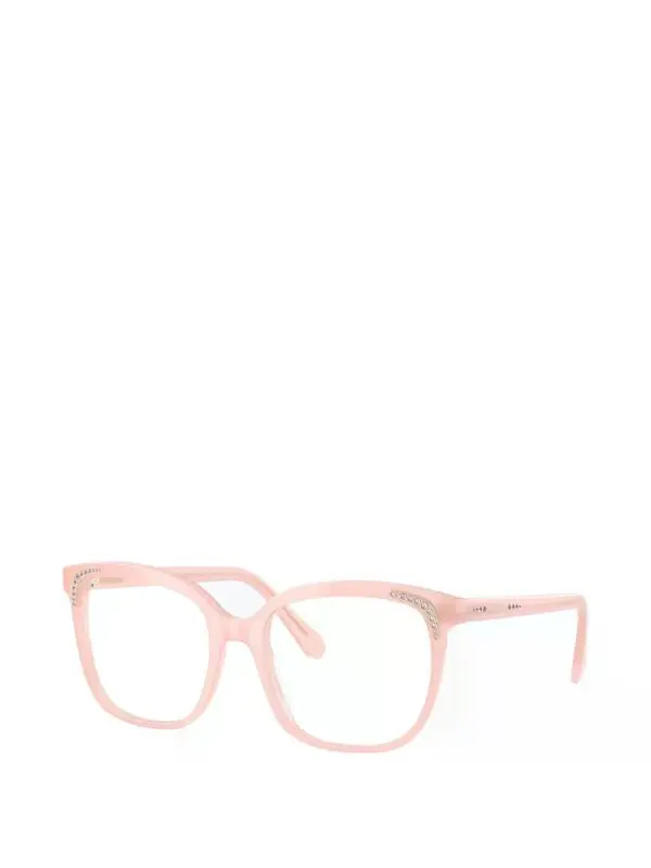 SWAROVSKI Rhinestone-embellished Square-frame Glasses